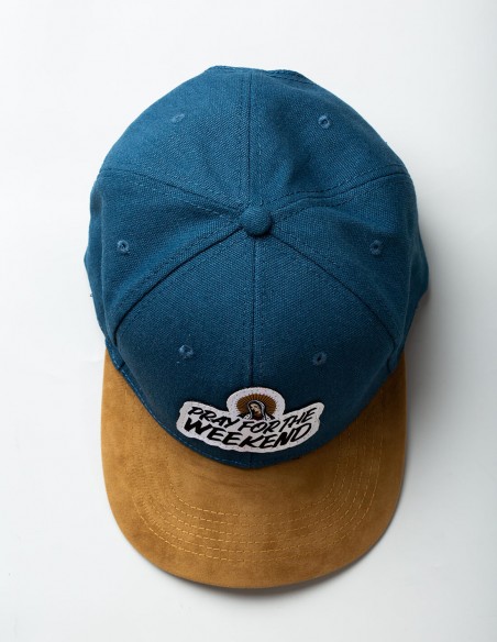 Blue cap for men | Flat peak caps for men
